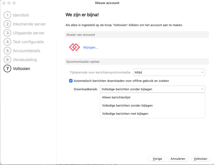 E-mail instellen in eM Client | Hosting.NL