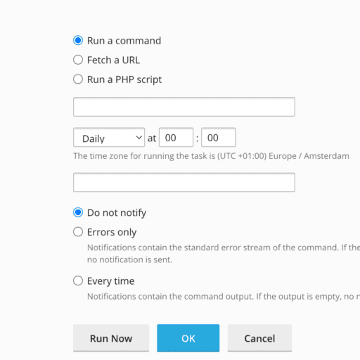 Create A Cronjob Scheduled Task In Plesk Hostingnl